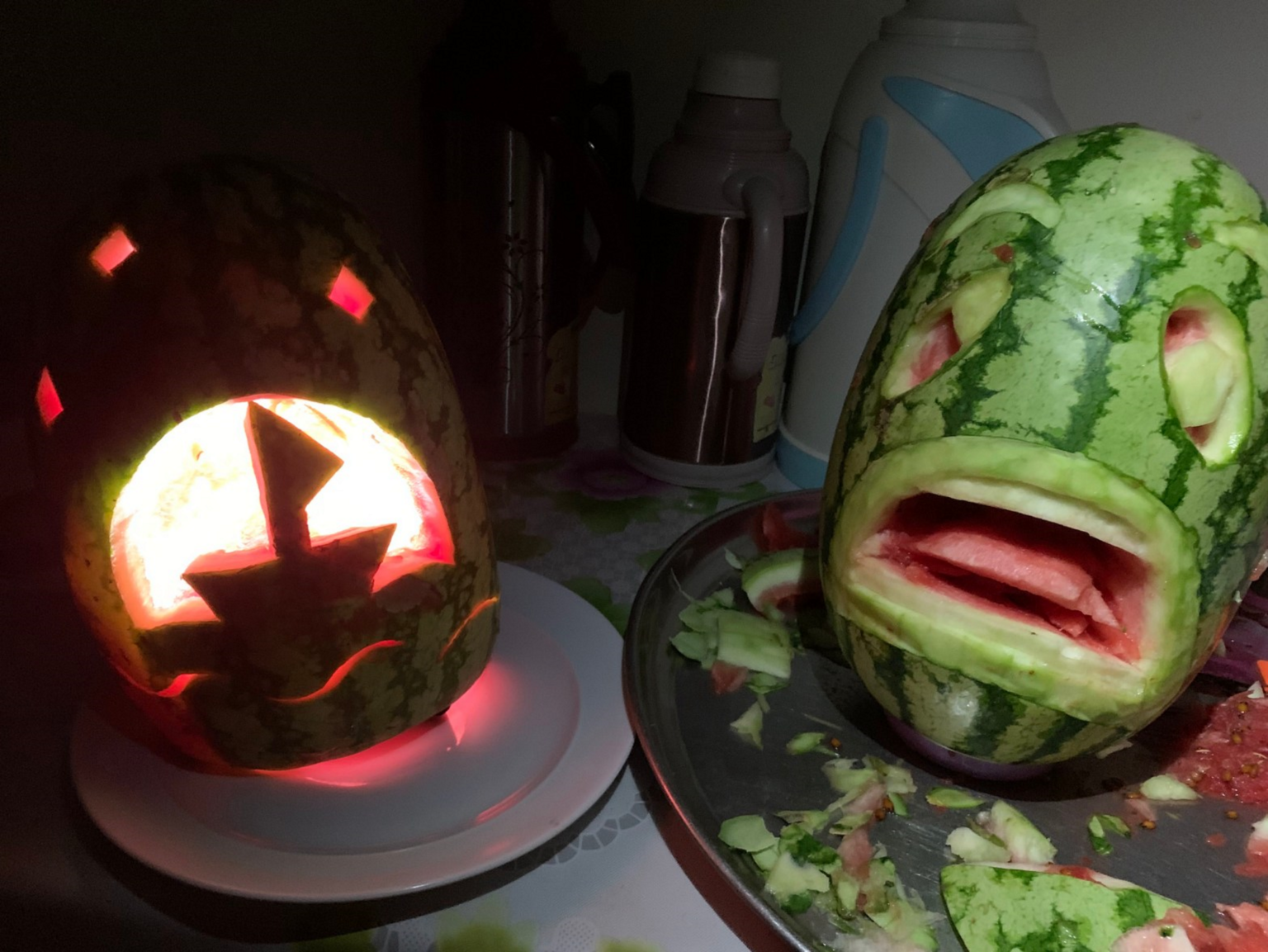 Happy Halloween! - Watermelon Carving and Singing | Smart Villages